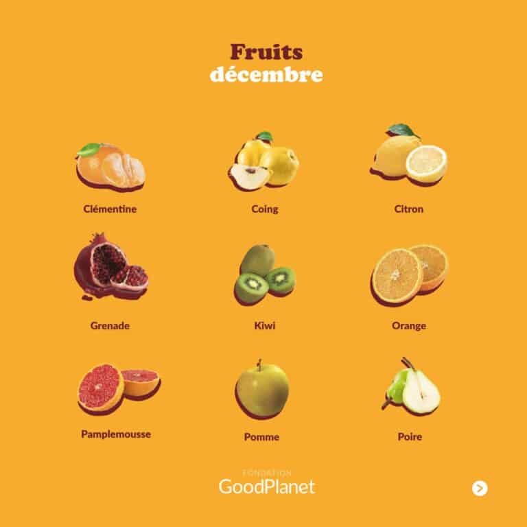 Calendrier des fruits et légumes de décembre - GoodPlanet mag'